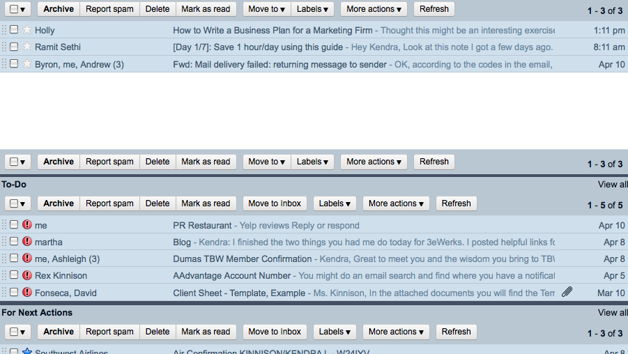 Instantly and Automatically Organize Your Inbox - Kendra Kinnison
